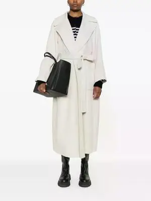 Max Mara Virgin Wool Coat - Neutrals