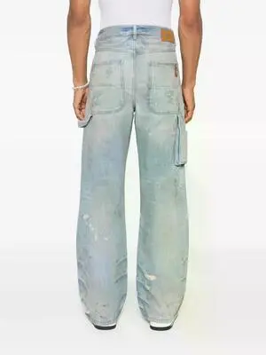 Amiri Straight-leg Carpenter Jeans In Light Wash Denim