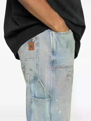 Amiri Straight-leg Carpenter Jeans In Light Wash Denim