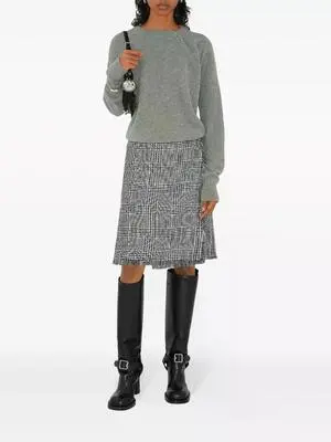 Burberry Equestrian Knight-embroidered Crew-neck Jumper