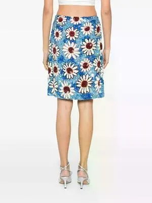 Ashish Sequin Floral Print Skirt