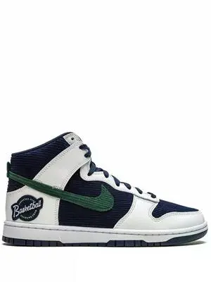 Nike Dunk High Prm Emb College Navy/noble Green Sneakers