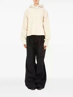 MAISON MARGIELA Logo Embroidered Cotton Hoodie