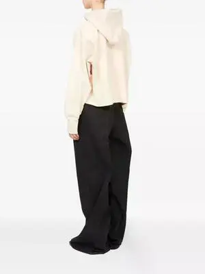 MAISON MARGIELA Logo Embroidered Cotton Hoodie