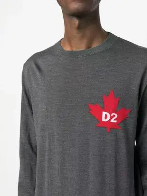 Dsquared2 Maple Leaf Motif Sweater