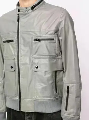 Undercover Zip-up Biker Jacket