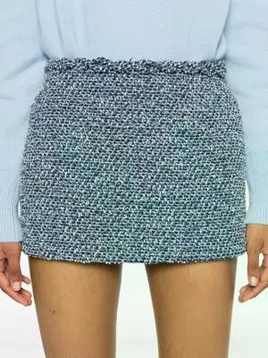 Valentino Garavani Tweed Denim Skirt