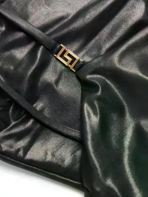 Versace Greca-detailed Low-back Swimsuit