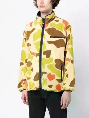BILLIONAIRE BOYS CLUB Camouflage Print Reversible Fleece Jacket - Multicolour