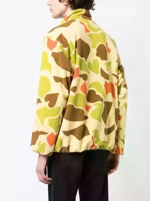 BILLIONAIRE BOYS CLUB Camouflage Print Reversible Fleece Jacket - Multicolour