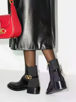 Valentino Garavani 30mm Vlogo Signature Ankle Boots