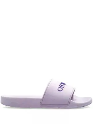 Off-White Logo Slides - Purple