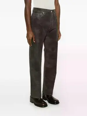 SUNFLOWER Straight Leg Faux Leather Trousers