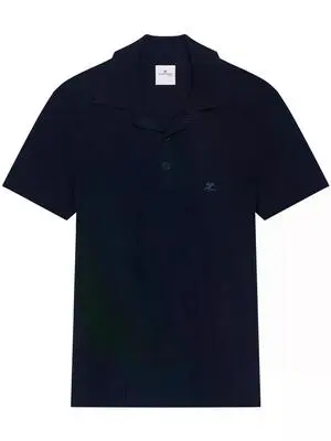 COURREGES Ribbed Polo Shirt