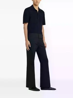 COURREGES Ribbed Polo Shirt