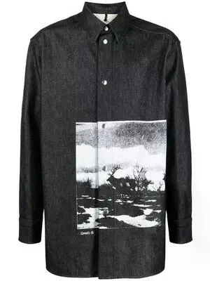 OAMC Graphic-print Cotton Shirt