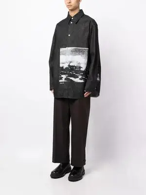 OAMC Graphic-print Cotton Shirt