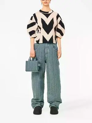 Marc Jacobs The Washed Monogram Crossbody Tote Bag