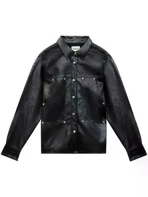 MARANT ETOILE Abelia Faux Leather Shirt
