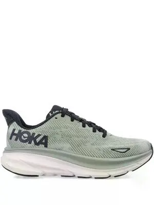 HOKA® Clifton 9 Lace-up Sneakers - Green