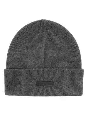 Fear Of God Logo-patch Beanie - Grey