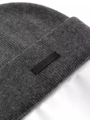 Fear Of God Cashmere Logo Patch Beanie