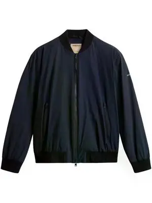 Woolrich Matt Stretch Bomber Jacket - Blue