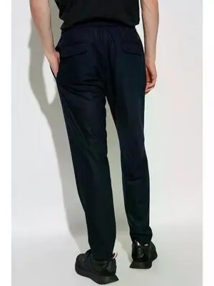 Moncler Logo-appliqué Track Pants - Blue