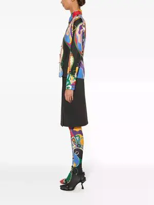Emilio Pucci Silk Twill Graphic Print Shirt