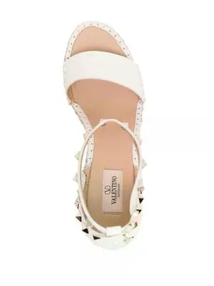 Valentino Garavani Rockstud 105mm Wedge Espadrilles