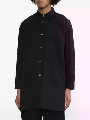 Comme Des Garçons Satin-panelled Cotton Shirt