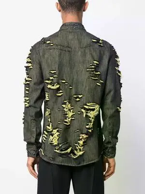 Marni Distressed Denim Shirt
