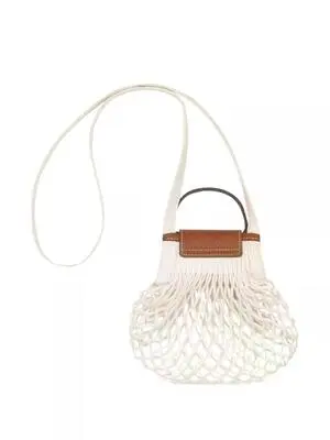 Longchamp Le Pliage Filet Xs Knitted Mesh Cross-body Bag