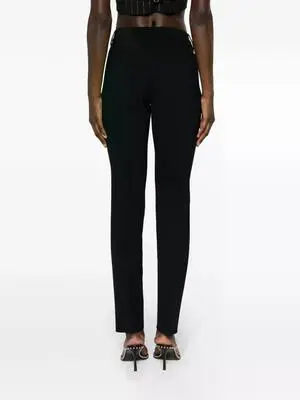 Dsquared2 Logo-plaque Tailored Slim-fit Trousers - Black