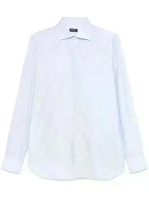 FINAMORE 1925 Cotton Shirt - Blue