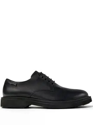Camper Norman Leather Low-Top Derby Shoes Black