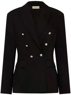 NICHOLAS Danni Double-breasted Blazer - Black