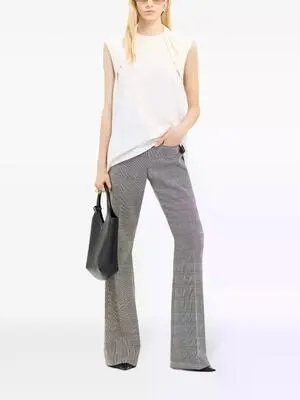 COURREGES Draped Cotton Tank Top