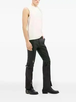 COURREGES Draped Cotton Tank Top