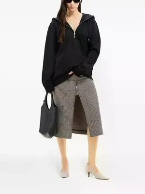 COURREGES Fleece Hoodie With Half Zip