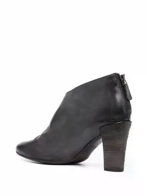 DEL CARLO 95mm Cut-out Zipped Pumps