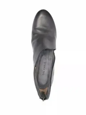 DEL CARLO 95mm Cut-out Zipped Pumps