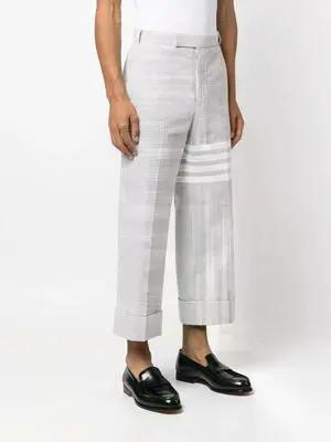 Thom Browne 4-bar Stripe Cropped Trousers