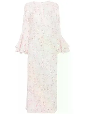 BAMBAH Daisy Ruffle Dress - White
