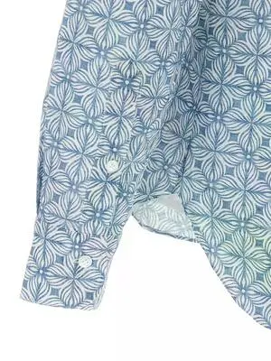 BARBA NAPOLI Patterned Long-sleeve Shirt