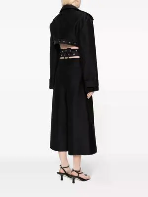 Rokh Cropped Double-breasted Wool Blend Jacket With Gold-tone Hardware