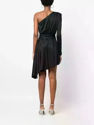 Philipp Plein One-shoulder Pleated Dress