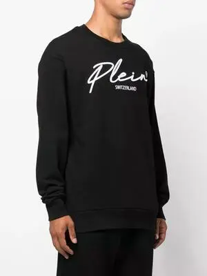 Philipp Plein Logo Crew Neck Jumper - Black