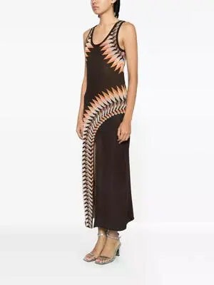 Rabanne Graphic Print Maxi Dress