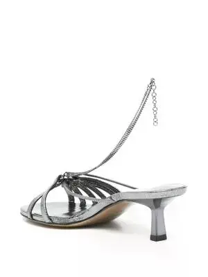 GOLDEN GOOSE 45mm Leather Sandals - Grey